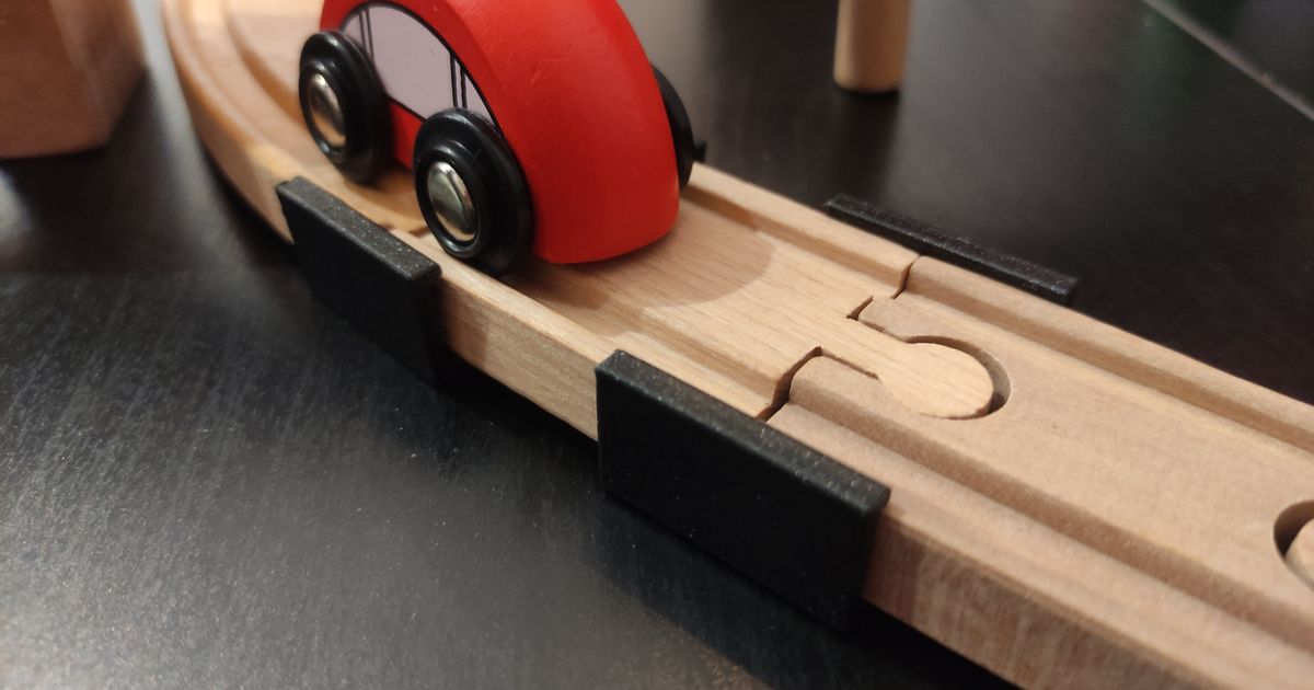 IKEA/BRIO Wooden Train Track Connector by Vlastimil | Download free STL ...