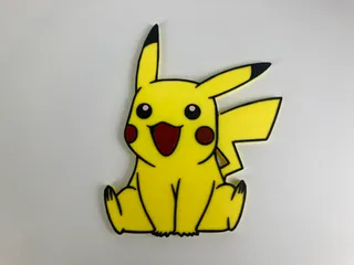 Pikachu wall art by klimoma | Download free STL model | Printables.com