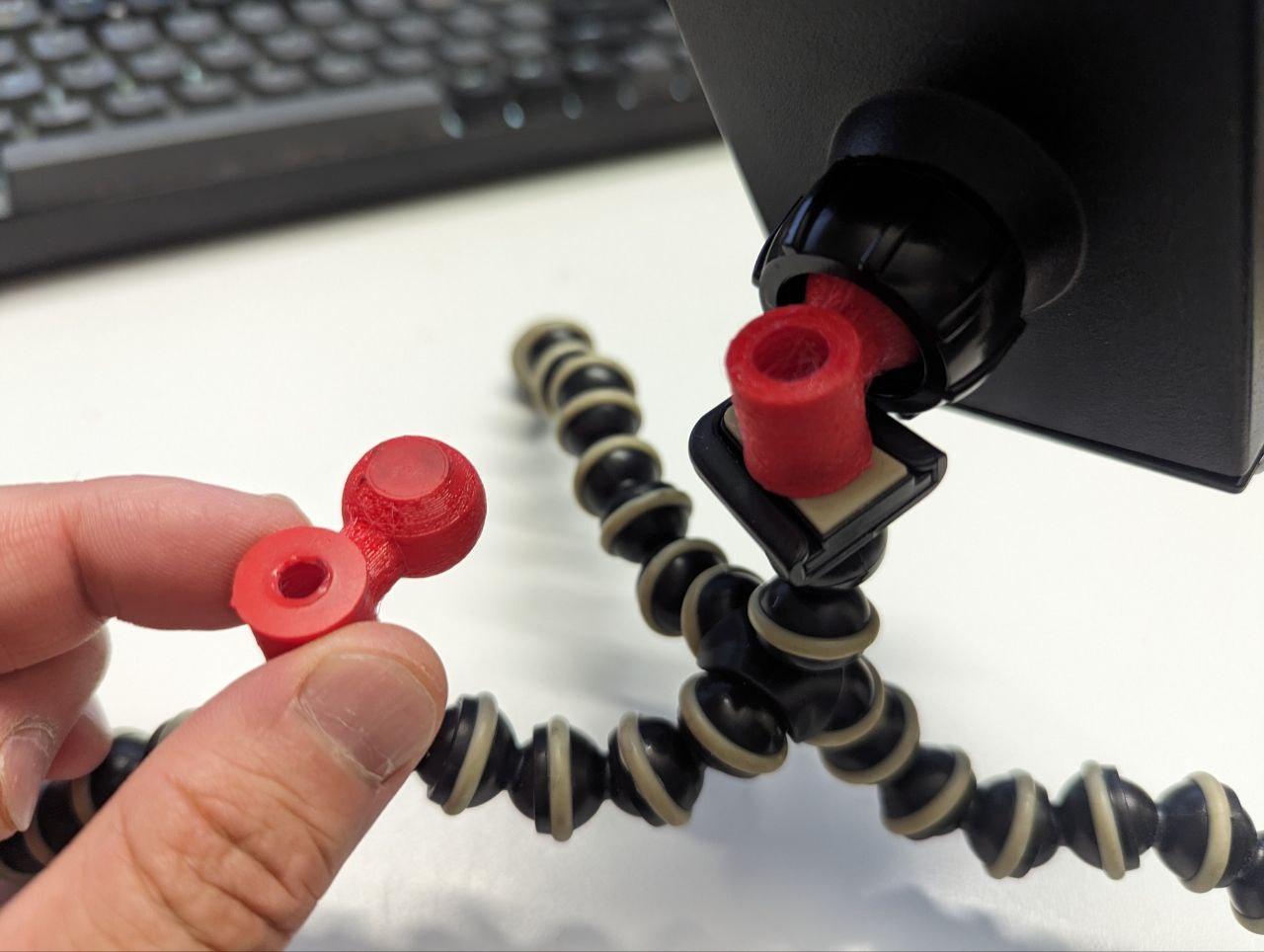 Ball Mount To Camera Tripod Adaptor Openscad By Mofosyne Download