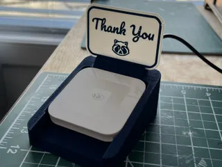 Square Reader holder with sign/card slot by jimpjorps | Download free ...