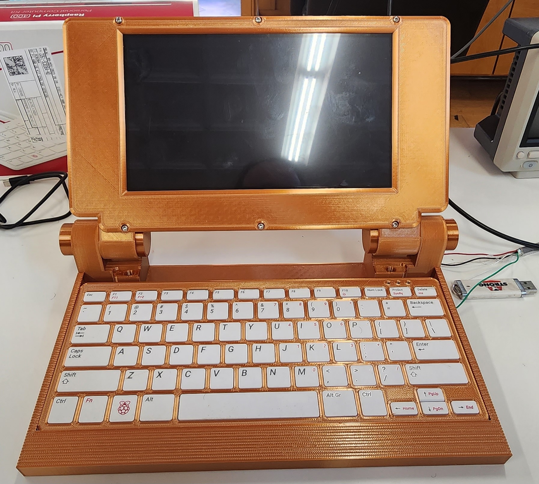 Raspberry Pi 400 Cyberdeck / Laptop by thebjtfellow | Download free STL ...
