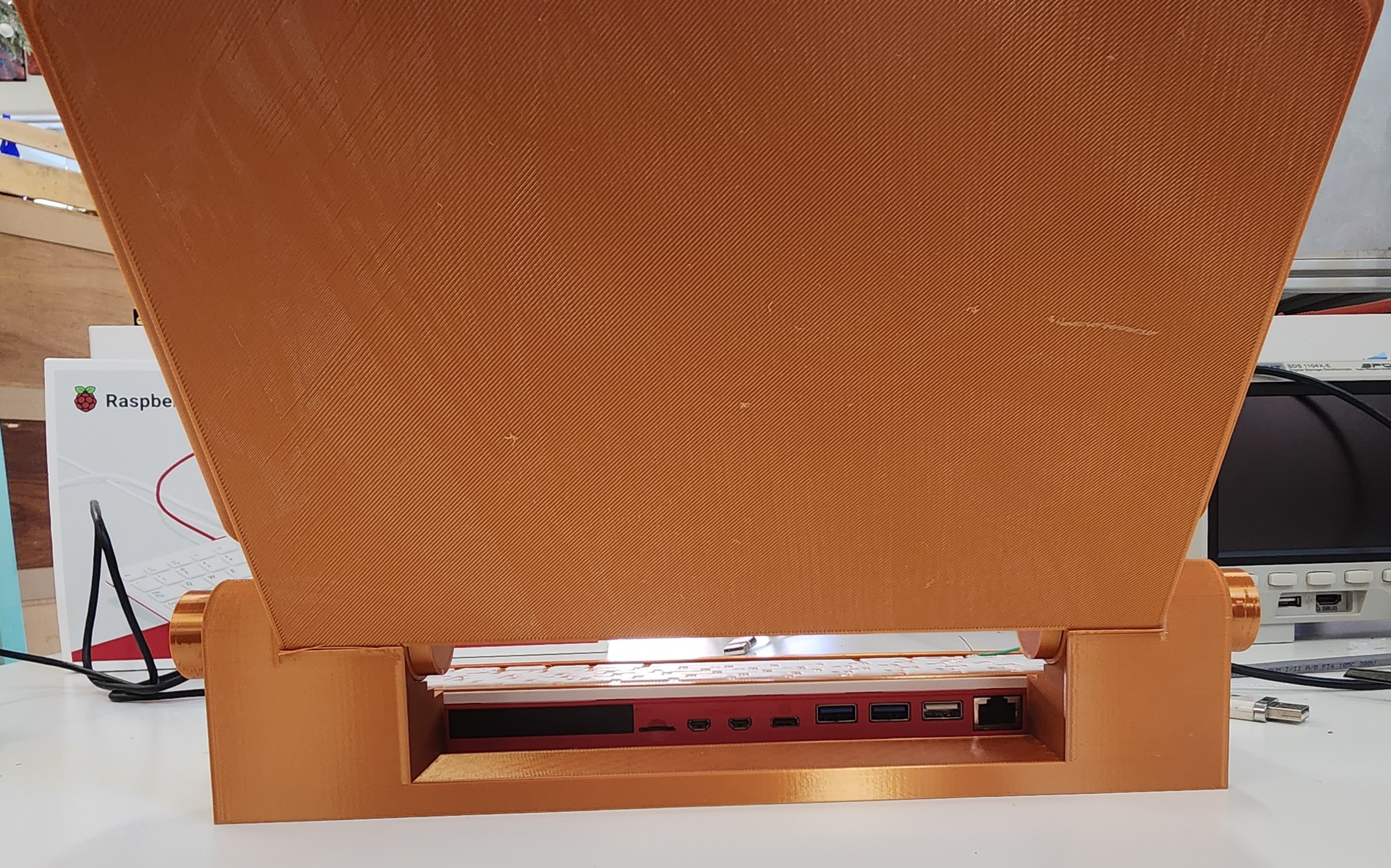 Raspberry Pi 400 Cyberdeck / Laptop by thebjtfellow | Download free STL ...