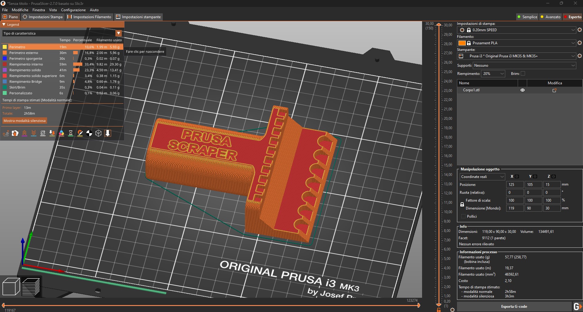 Prusa Ergonomic Windscreen Ice Scraper by Wradis | Download free STL ...