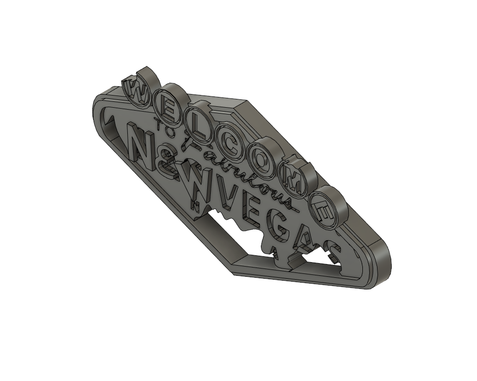 Welcome to New Vegas Sign by Tyler Nielsen | Download free STL model ...