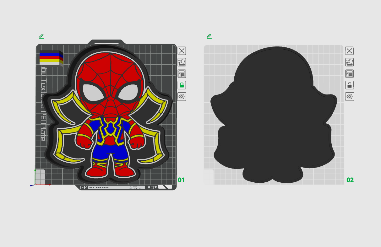 Spider-Man Lightbox LED Lamp by braga3dprint | Printables Store