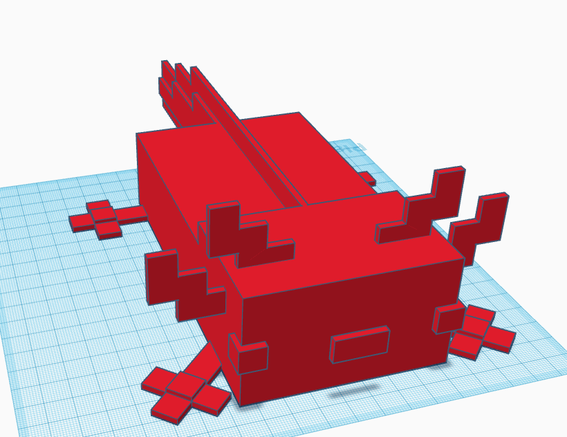 axolotl mincraft by Sébastien | Download free STL model | Printables.com