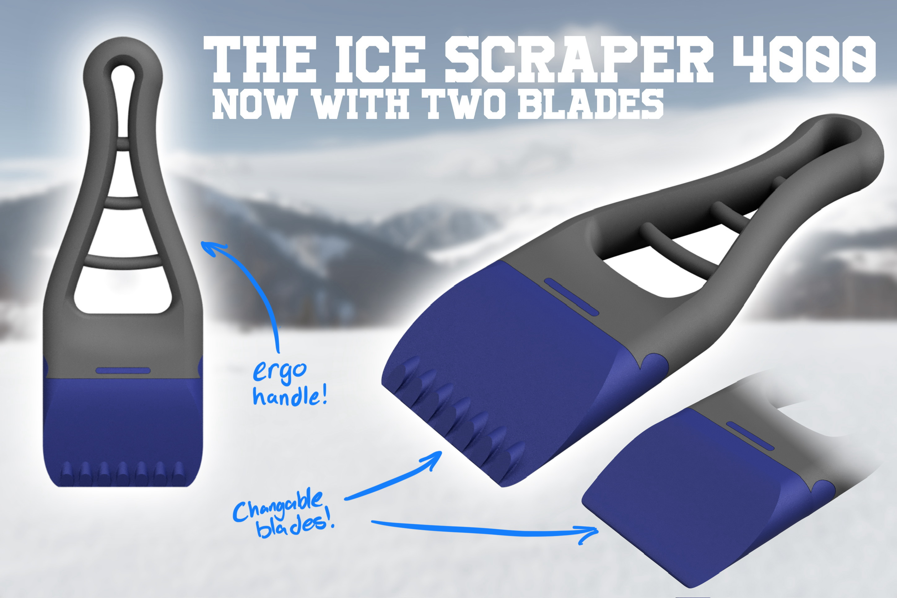 Ice Scraper by Godard Scientific | Download free STL model | Printables.com