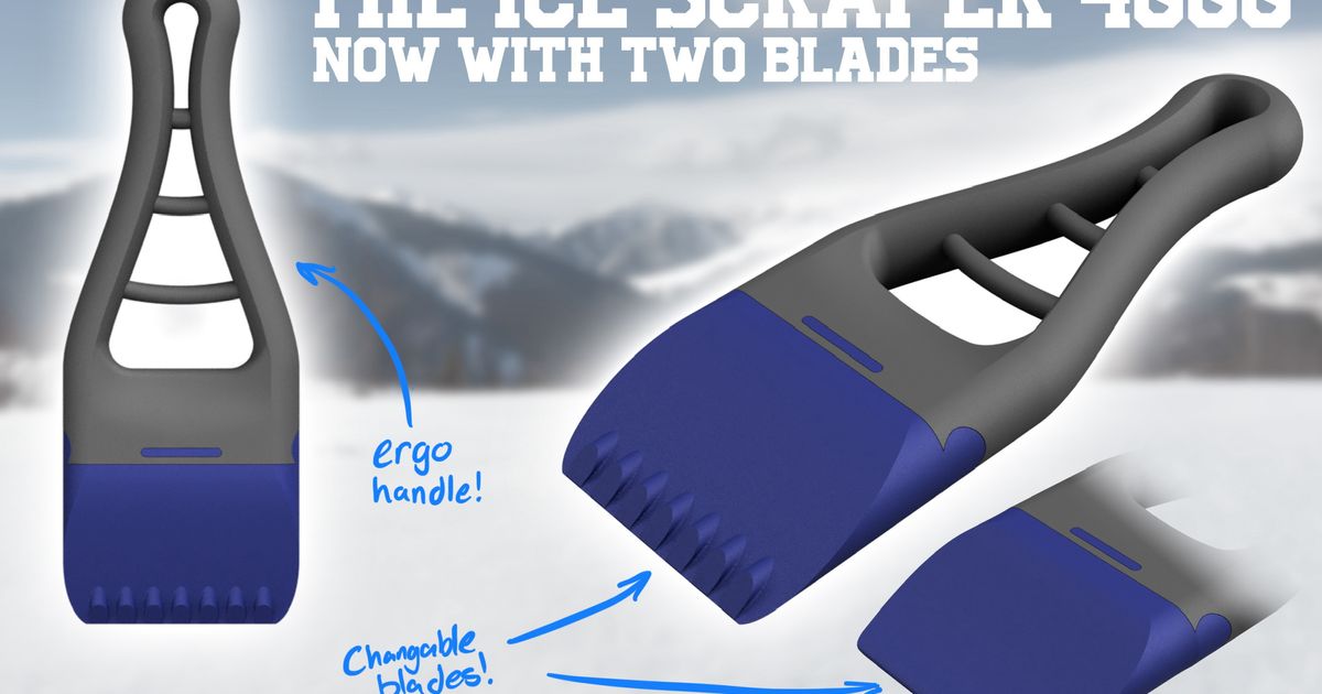 Ice Scraper by Godard Scientific | Download free STL model | Printables.com