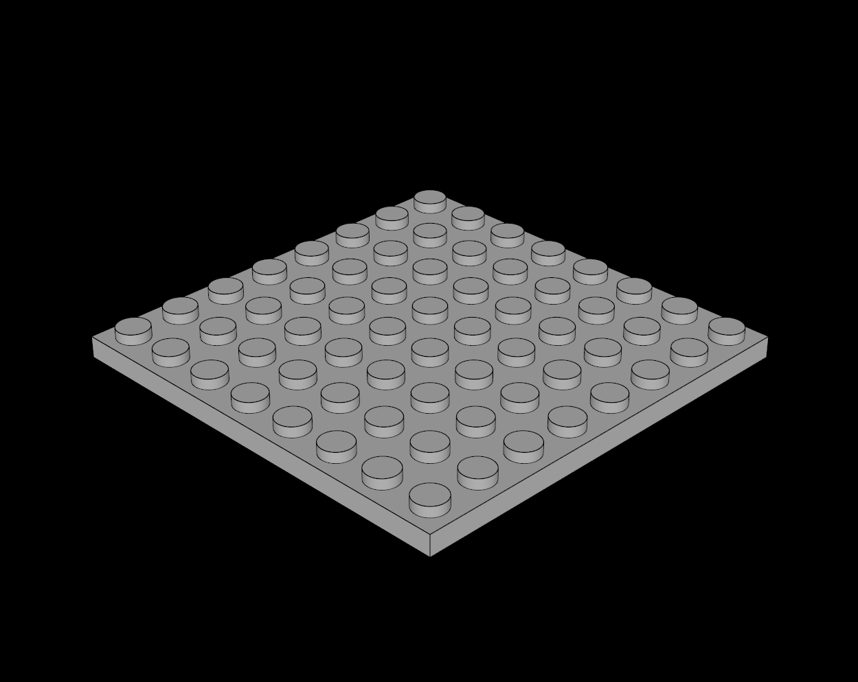 Lego Compatible (41539.dat) Plate 8 x 8 by thall72 | Download free STL ...