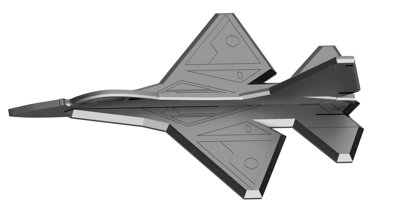 Modern fighter jet by Oppie | Download free STL model | Printables.com