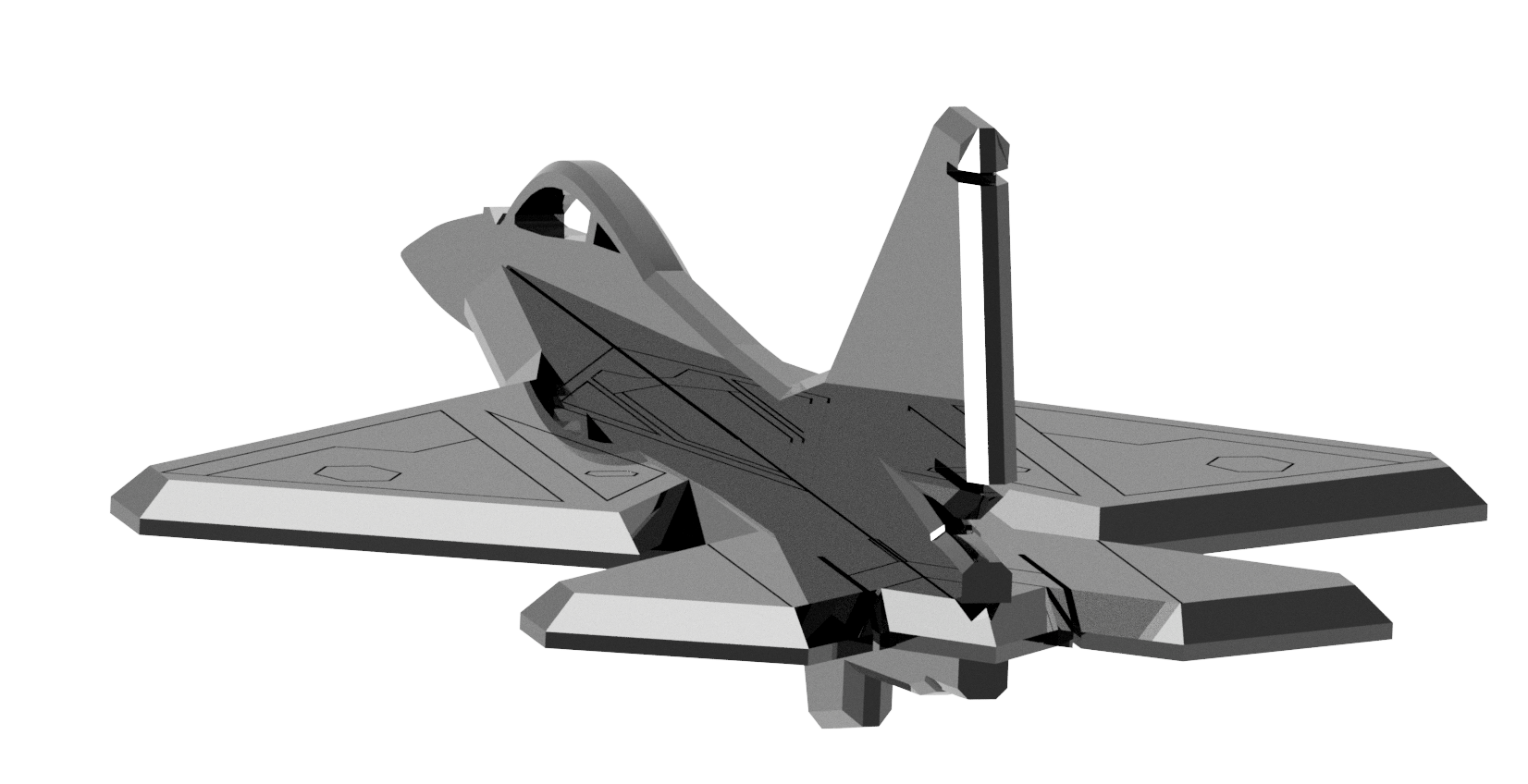 Modern fighter jet by Oppie | Download free STL model | Printables.com