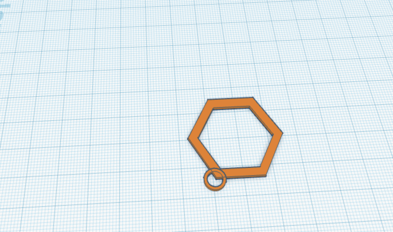 hexagon keyring by Josh | Download free STL model | Printables.com