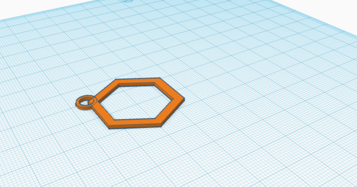 hexagon keyring by Josh | Download free STL model | Printables.com