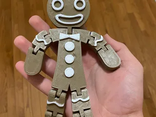 Gingerbread Man Flexable by Gecko | Download free STL model ...