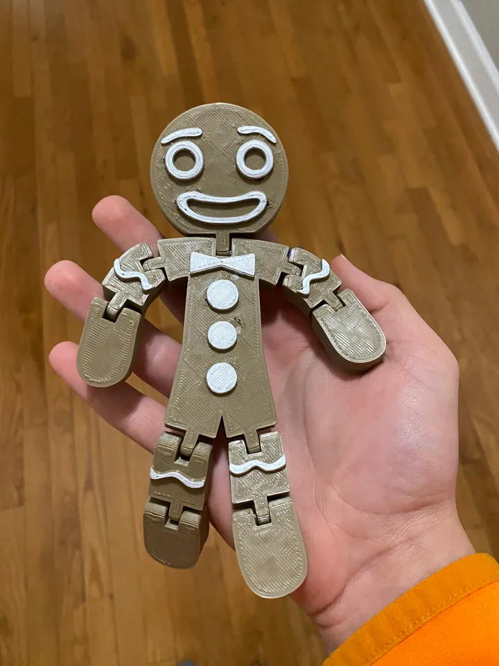 Gingerbread Man Flexable by Gecko | Download free STL model ...