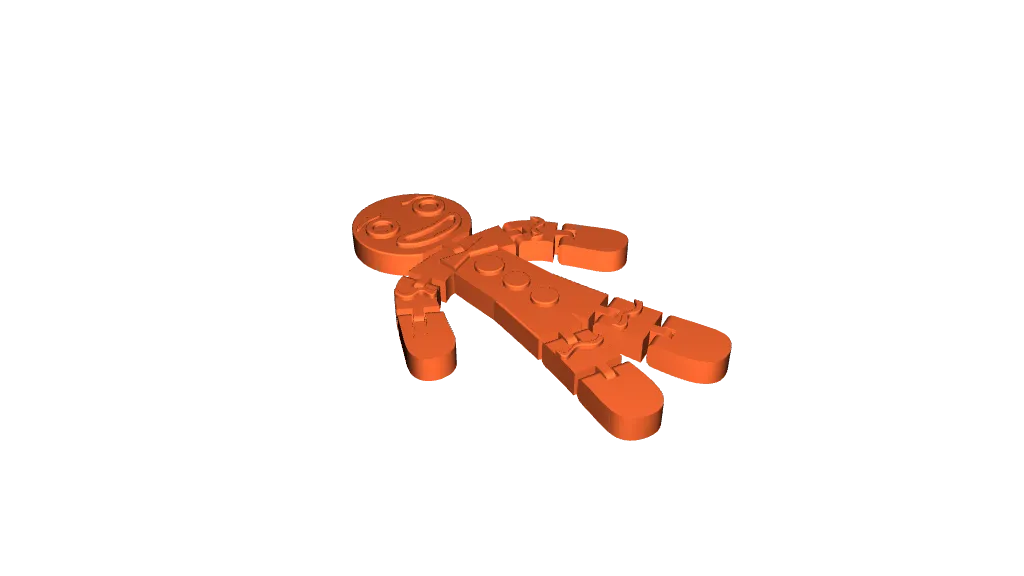 Gingerbread Man Flexable by Gecko | Download free STL model ...