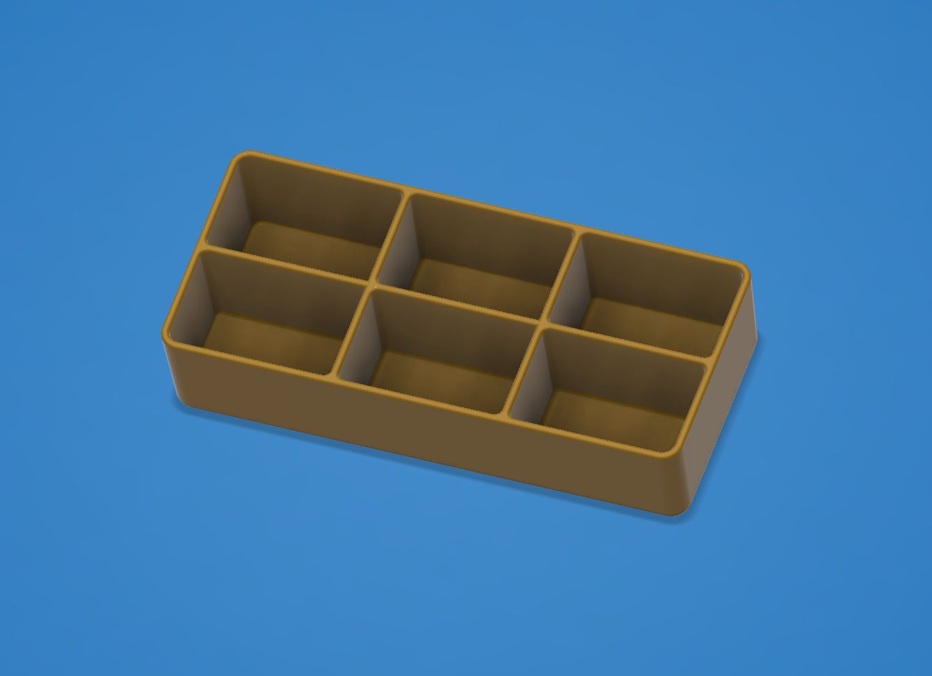 Small Parts Tray x 6 slots by Wiseone | Download free STL model ...
