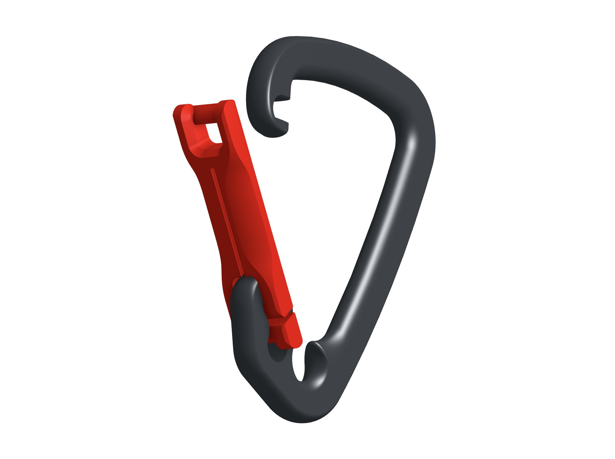 Split Gate Carabiner by 72pxldotcom | Download free STL model ...