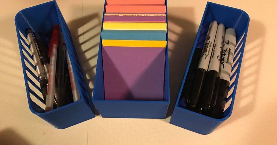 Lunch Box Post It Organizer by ChronoMstr | Download free STL model ...