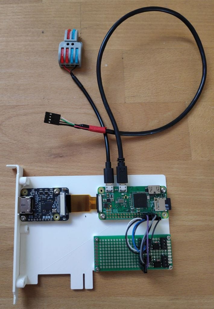 PiKVM R4C3R PCIe bracket mount for RPi Zero W by Rolf Bakker | Download ...