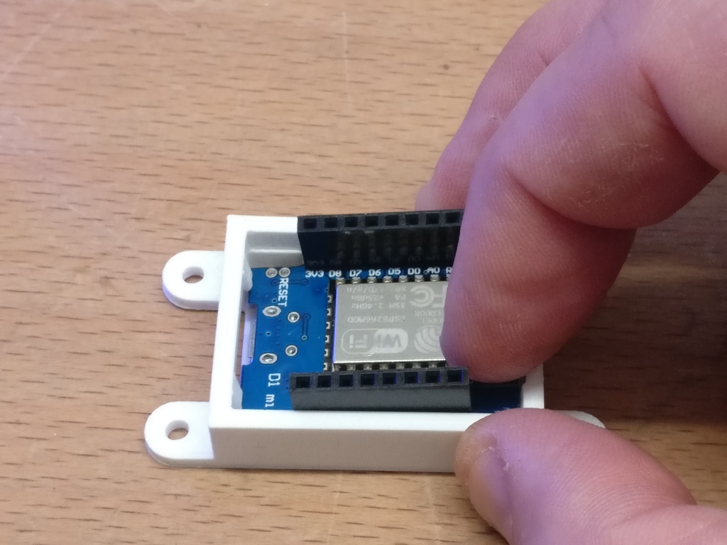 Wemos D1 mini ( DIN rail ) mount by Rolf Bakker | Download free STL ...