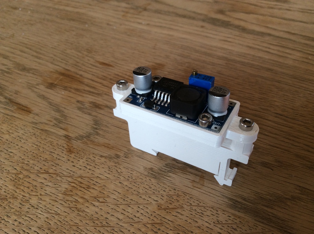 LM2596 step down 21x43mm mount by Rolf Bakker | Download free STL model ...
