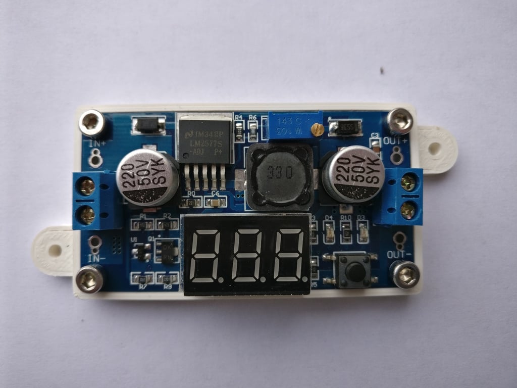 LM2577 DC step-up with LED display 35x66mm by Rolf Bakker | Download ...
