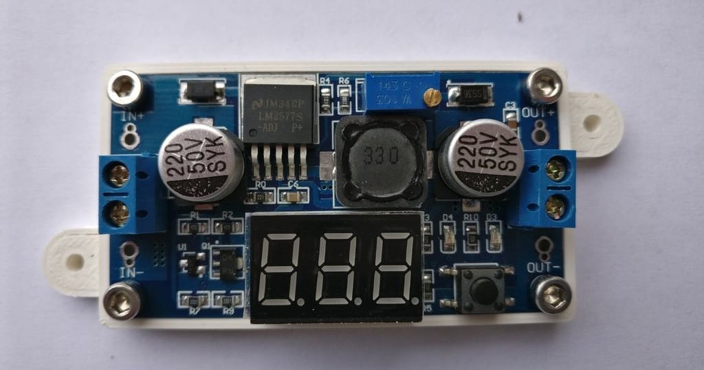 LM2577 DC step-up with LED display 35x66mm by Rolf Bakker | Download ...