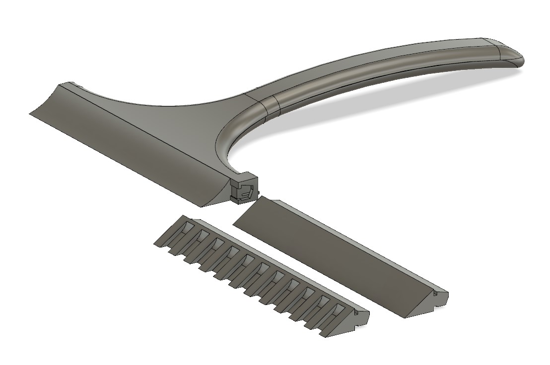 Ice scraper with removable blade by Emil | Download free STL model ...