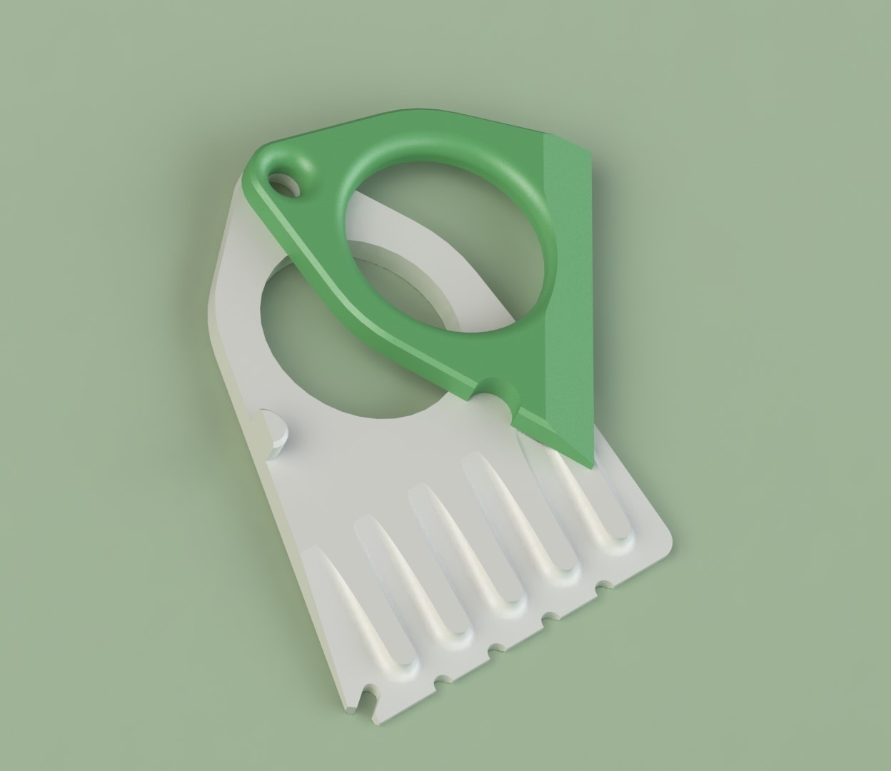 Key Ring Ice Scraper by Crunch Design | Download free STL model ...