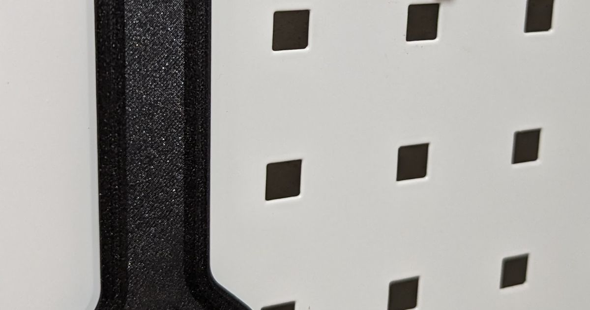 Hook for perforated panel by Akatum | Download free STL model ...