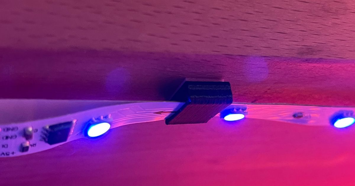 RGB Strip Mount 10mm by PrintWorks | Download free STL model ...