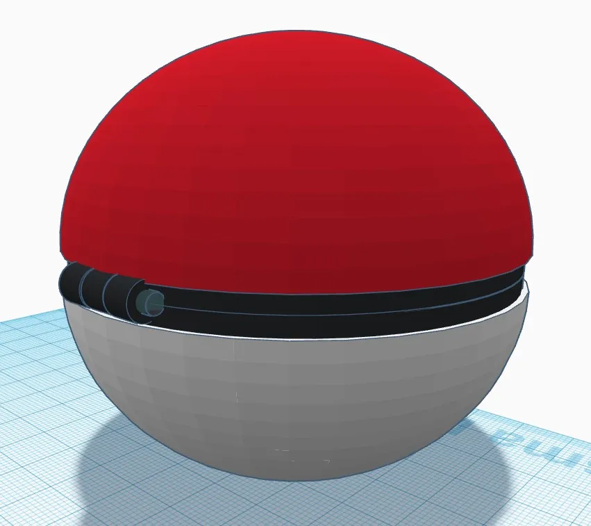openable poke ball by Bay3d | Download free STL model | Printables.com