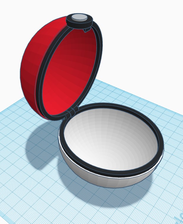 openable poke ball by Bay3d | Download free STL model | Printables.com