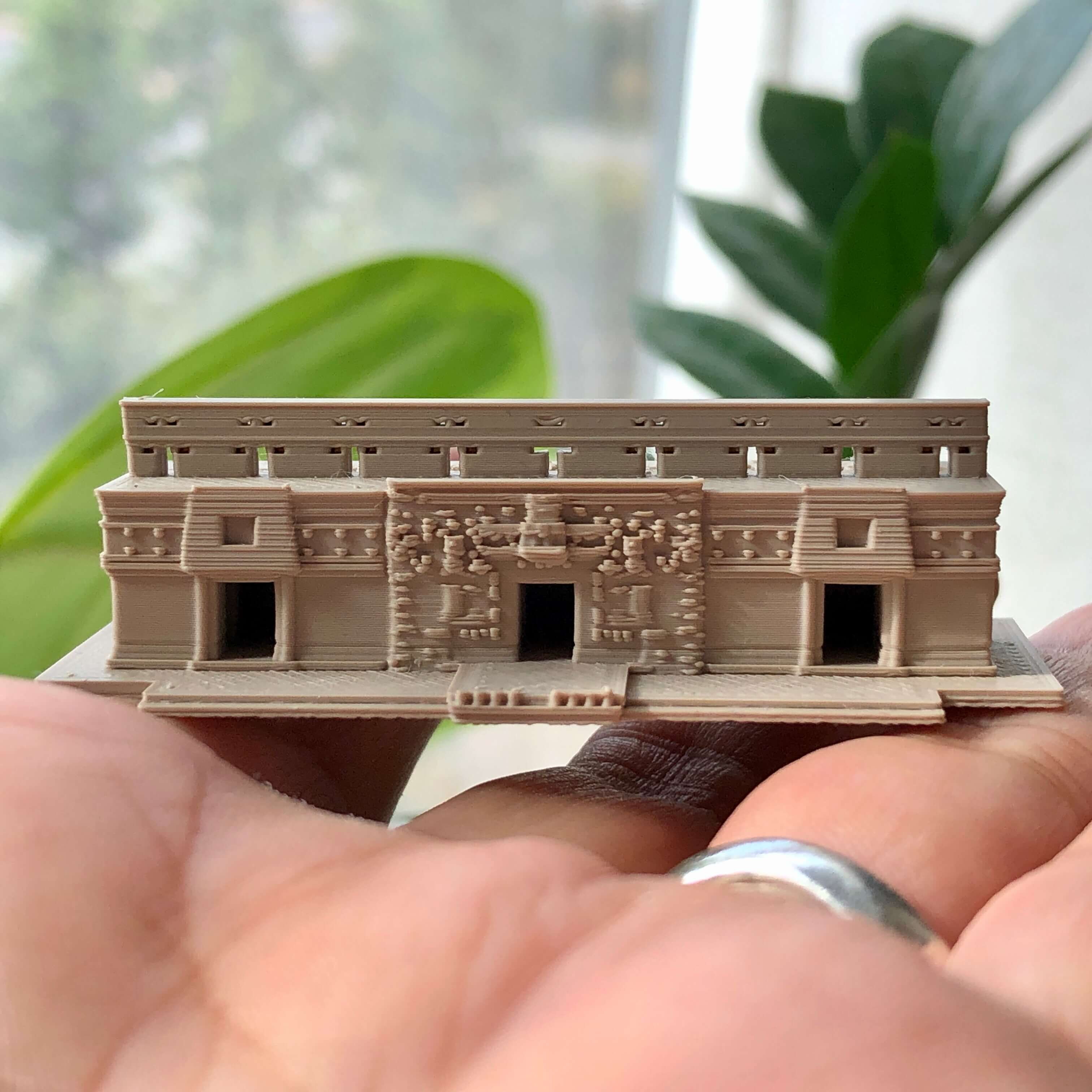 House of the Serpent Mouth - Chicanna , Mexico by MiniWorld3D ...