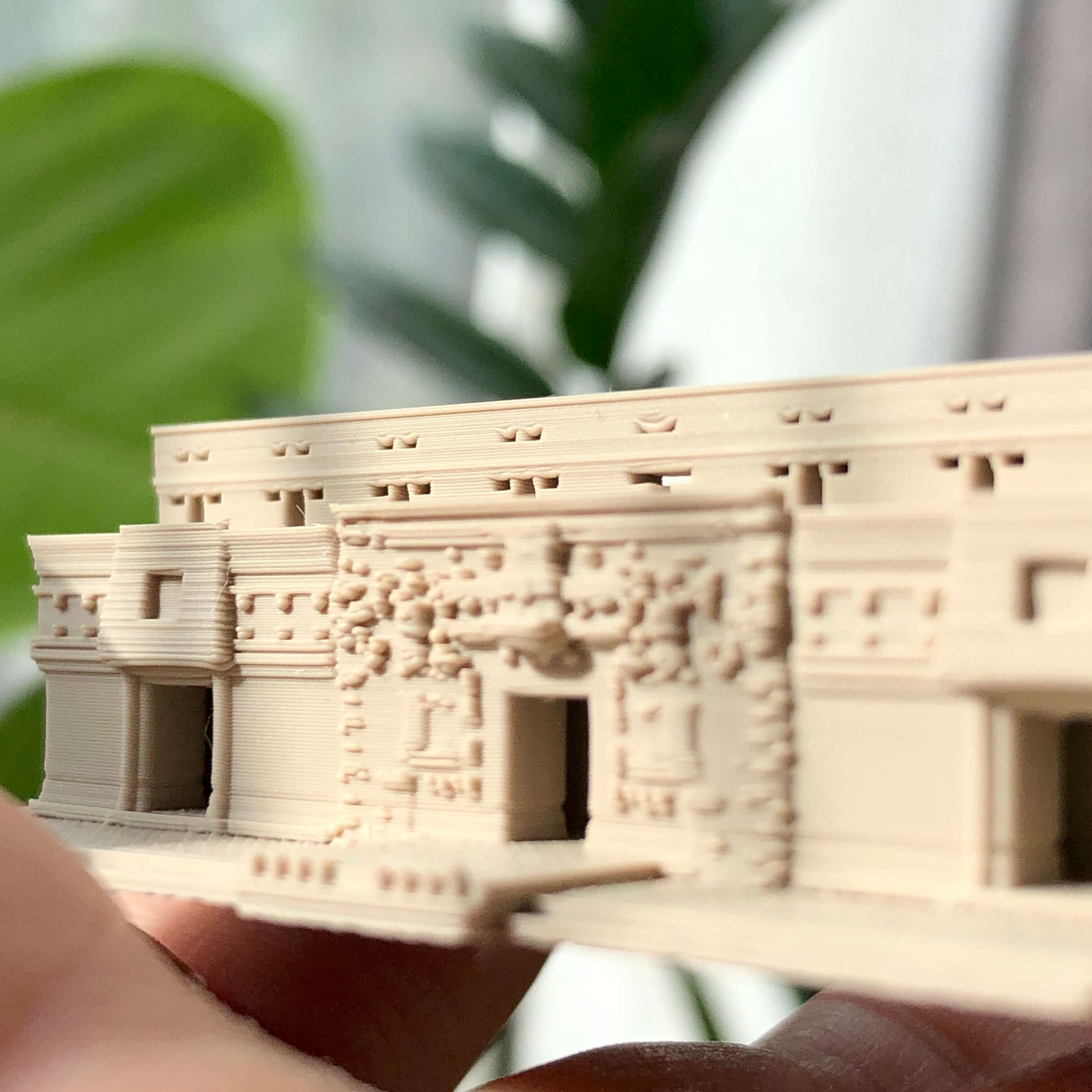 House of the Serpent Mouth - Chicanna , Mexico by MiniWorld3D ...