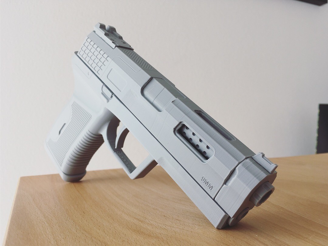 3DWORKBENCH 9mm Simple Concept Pistol by 3dworkbench | Download free ...