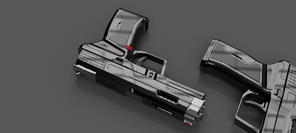 3DWORKBENCH 9mm Simple Concept Pistol by 3dworkbench | Download free ...