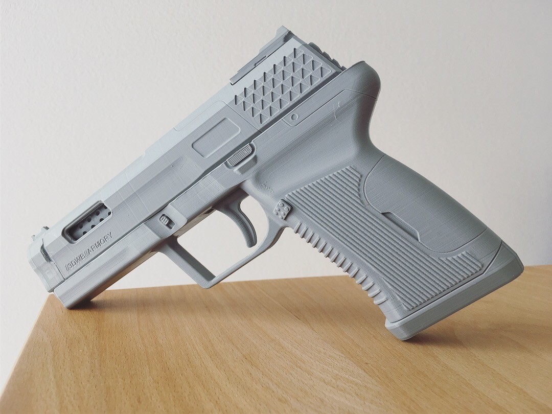 3DWORKBENCH 9mm Simple Concept Pistol by 3dworkbench | Download free ...