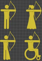 Archery Toilet Symbols by Splashdown | Download free STL model | Printables.com