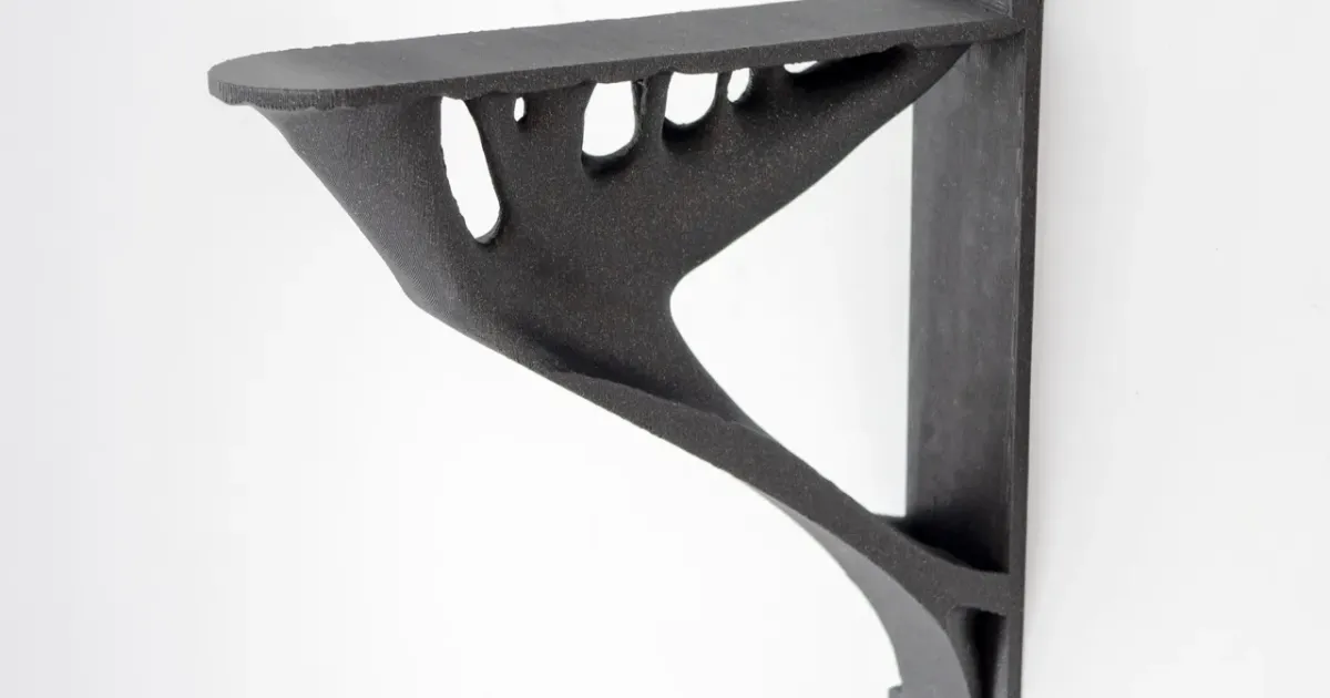Topology Optimized Shelf Bracket - 66% Scale by Simb | Download free ... Topology Optimized Shelf Bracket - 66% Scale by Simb | Download free ...