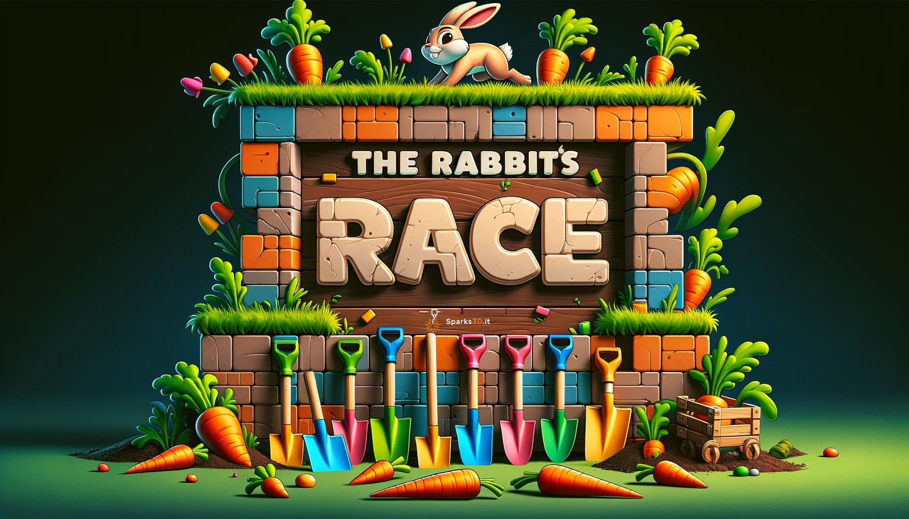 The Rabbit's Race - Board Game por Sparks3D | Descargar modelo STL ...
