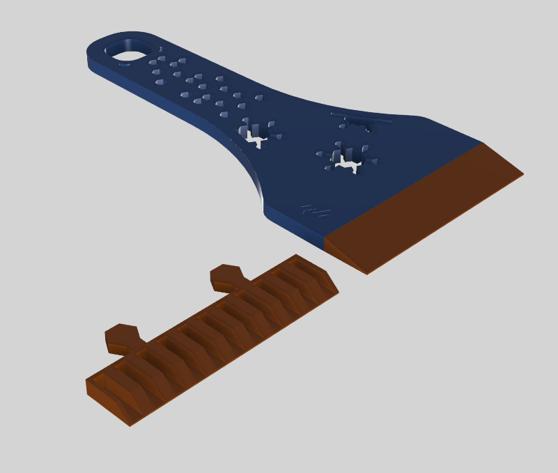 Interchangeable Ice Scraper by jack@meow | Download free STL model ...