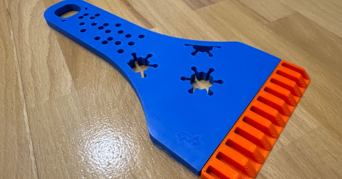 Interchangeable Ice Scraper by jack@meow | Download free STL model ...