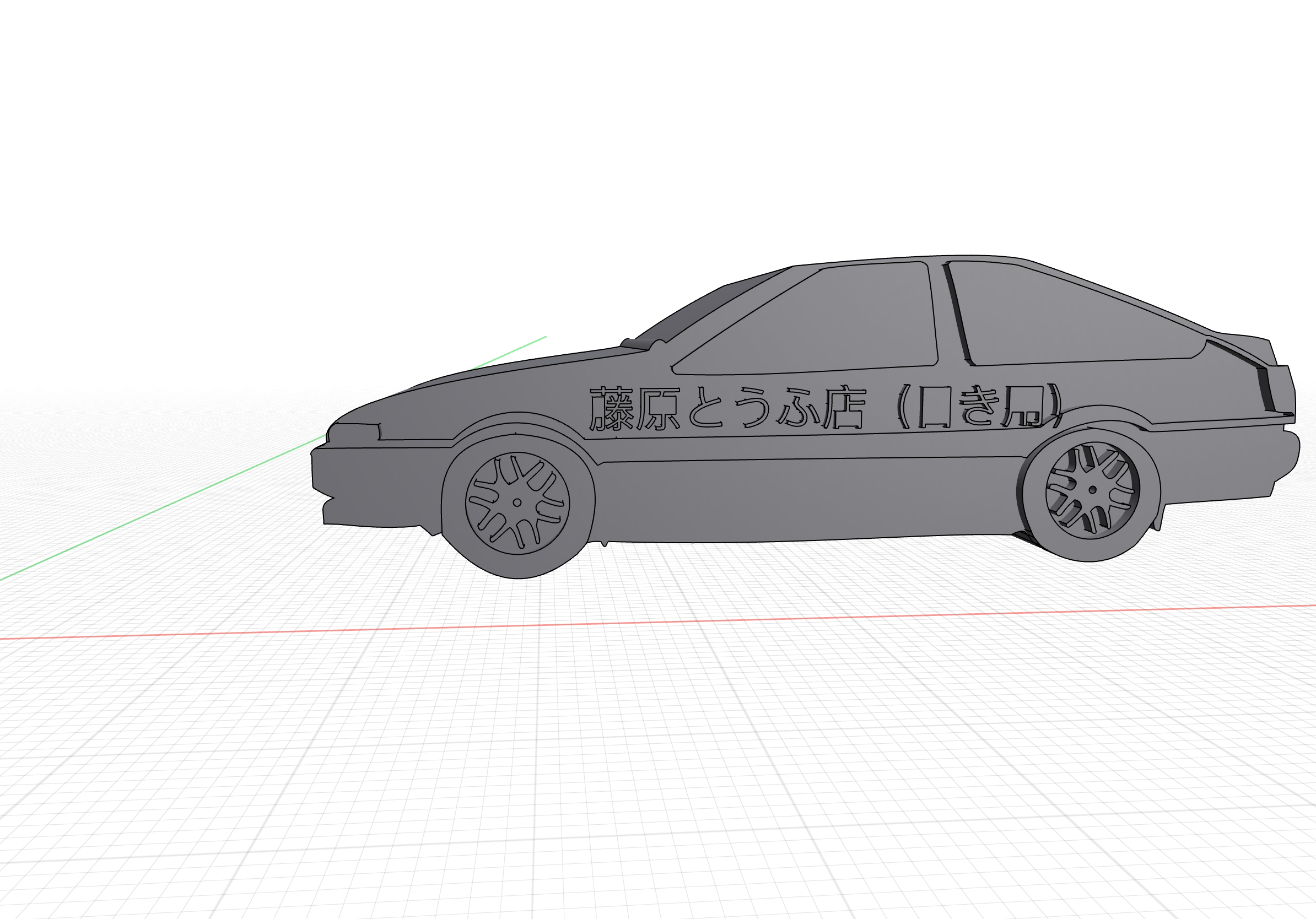Initial D car por naradu | Descargar modelo STL gratuito | Printables.com