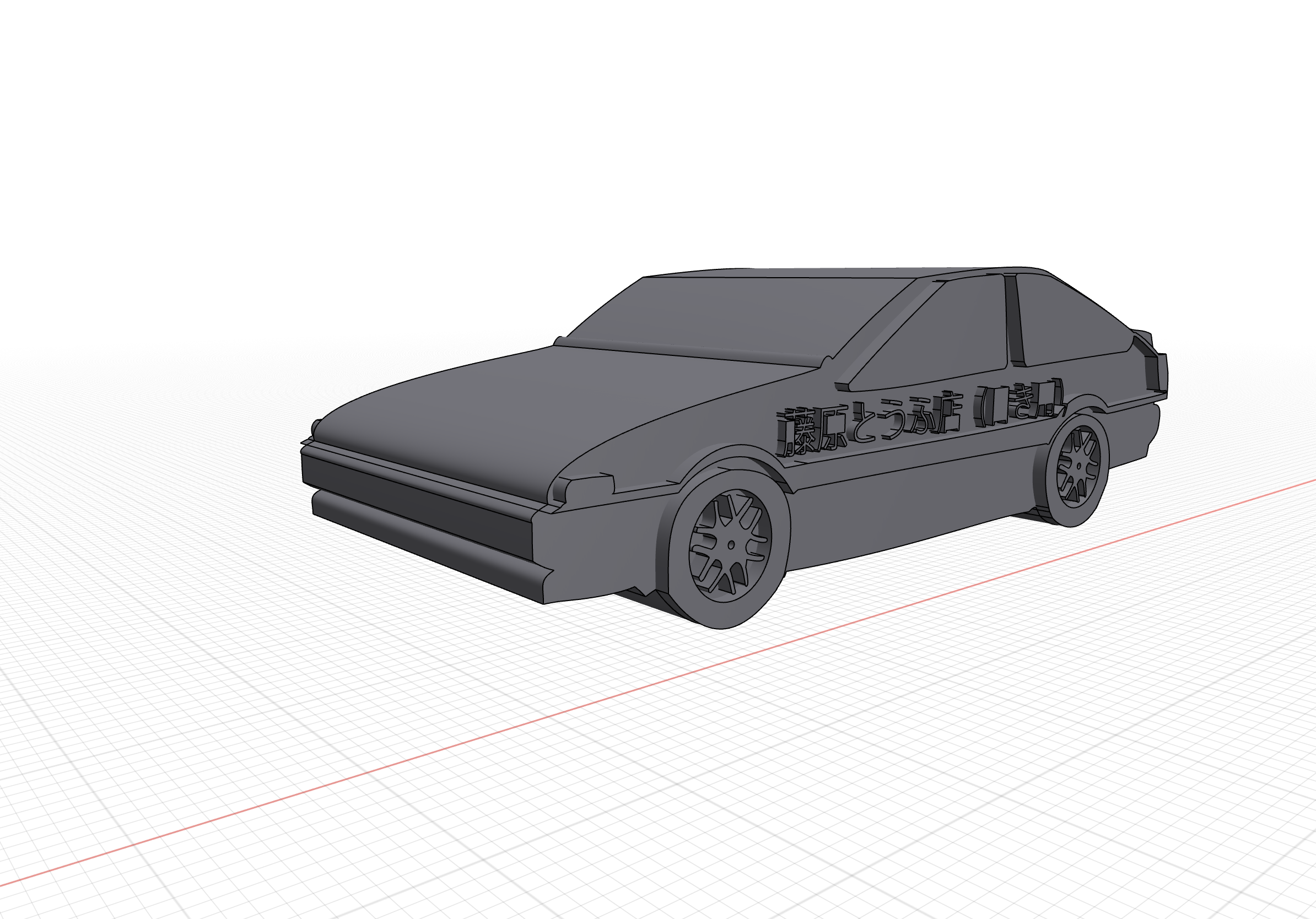 Initial D car por naradu | Descargar modelo STL gratuito | Printables.com
