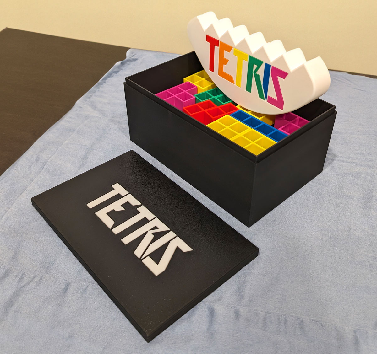 Tetris Box With Letter Plate by Protoboy33 | Download free STL model ...
