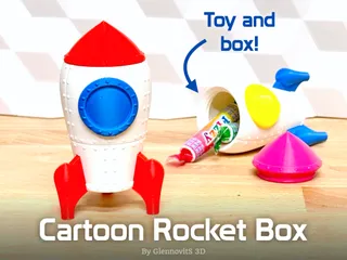 Cartoon Rocket by jahg | Download free STL model | Printables.com