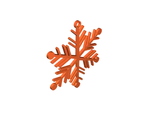 EASY TO PRINT, SNOWFLAKE, CHRISTMAS ORNAMENT 7, ORNAMENTS by Cornerstone 3D | Download free STL ...