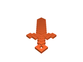 Minecraft Sword Keychain by DAGStudio | Download free STL model ...